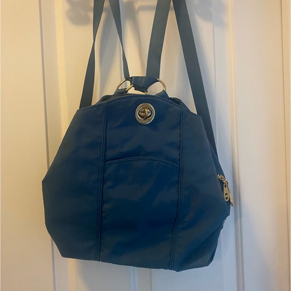 Baggallini | Bags | Baggallini Mendoza Converible Backpack Blue Euc ...